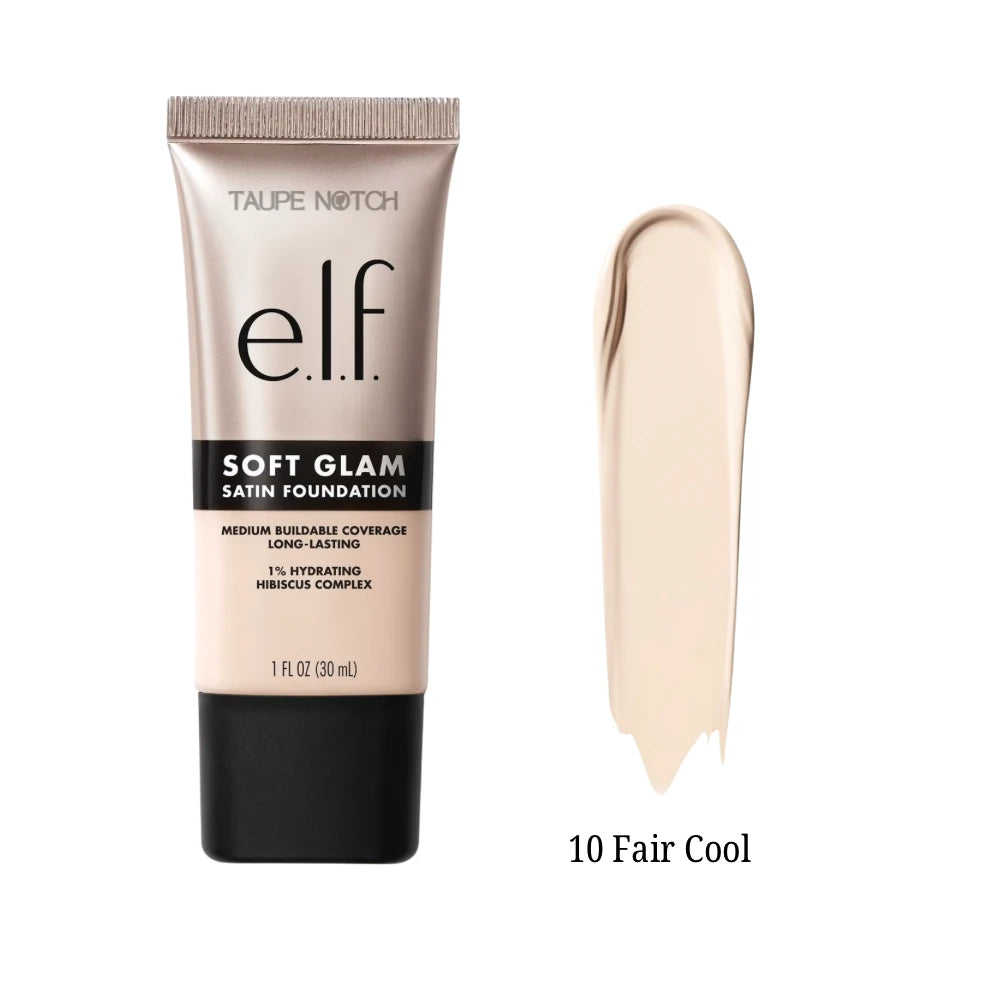 Elf Soft Glam Satin Foundation 30 ml – Taupe Notch