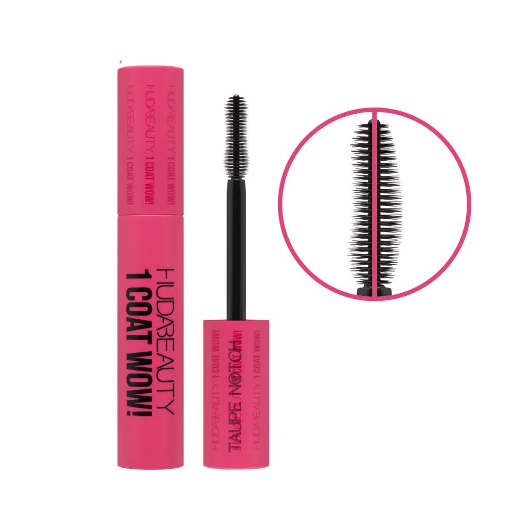 HUDA BEAUTY 1 COAT WOW! Extra Volumizing and Lifting Mascara Mini 7ml ...