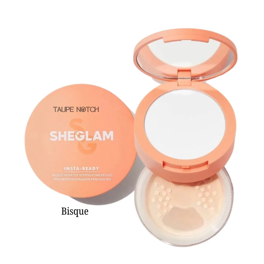 Sheglam Insta-Ready Face & Under Eye Setting Powder Duo – Taupe Notch
