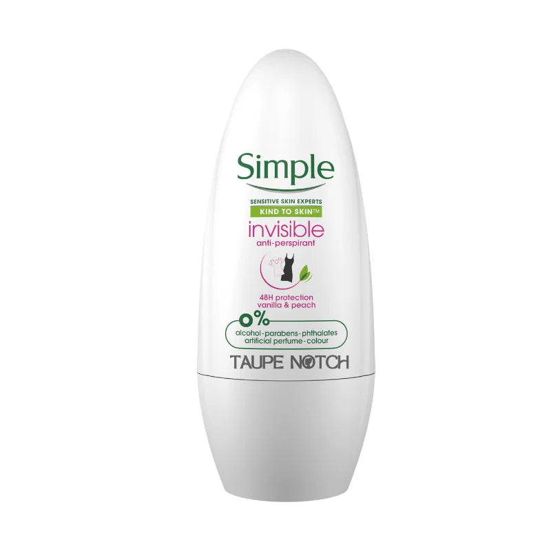 Simple Invisible Anti-Perspirant Deodorant Roll-On – Taupe Notch